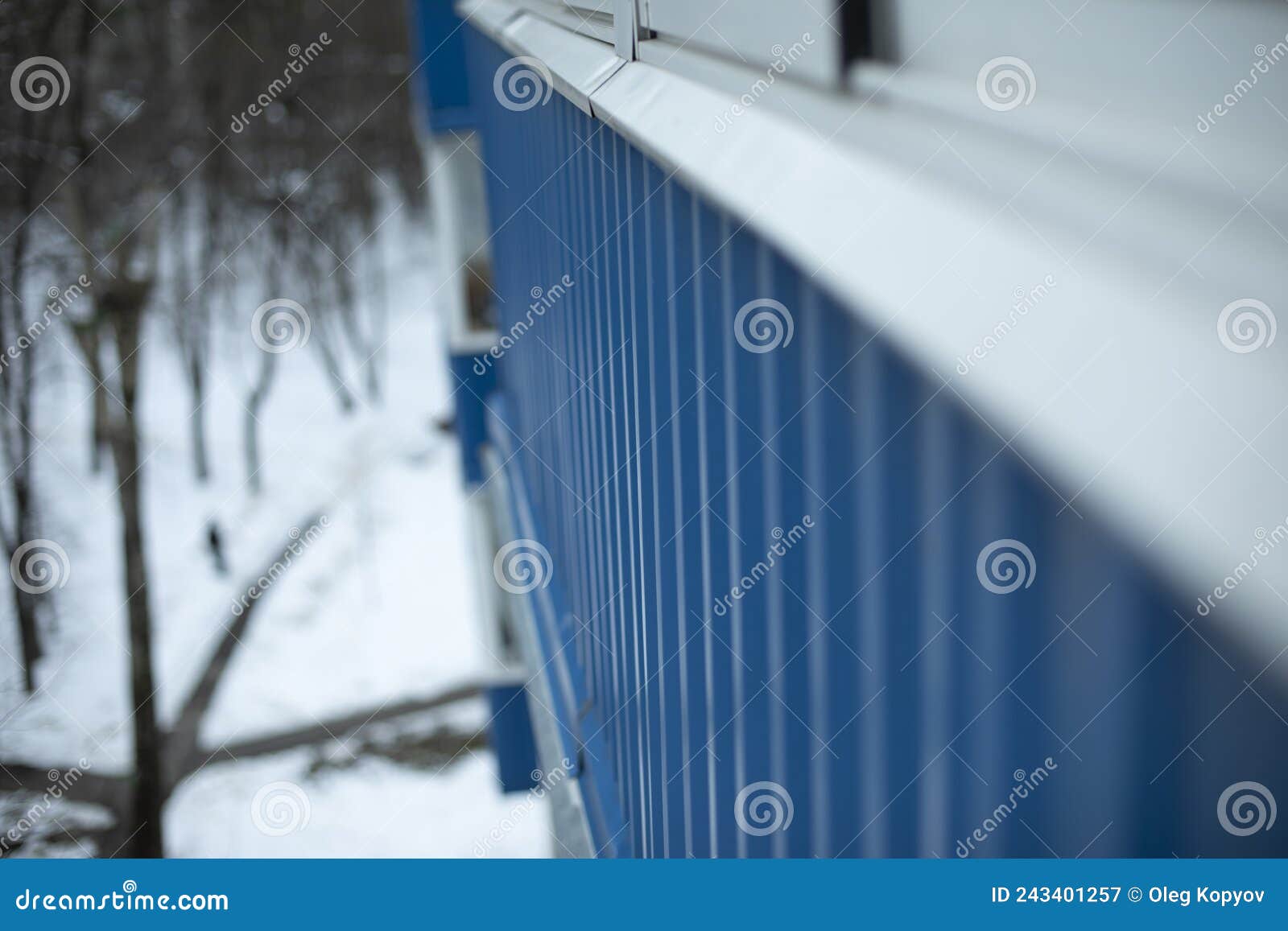 Balcony Cladding. Exterior Details Stock Image - Image of housing, high ...