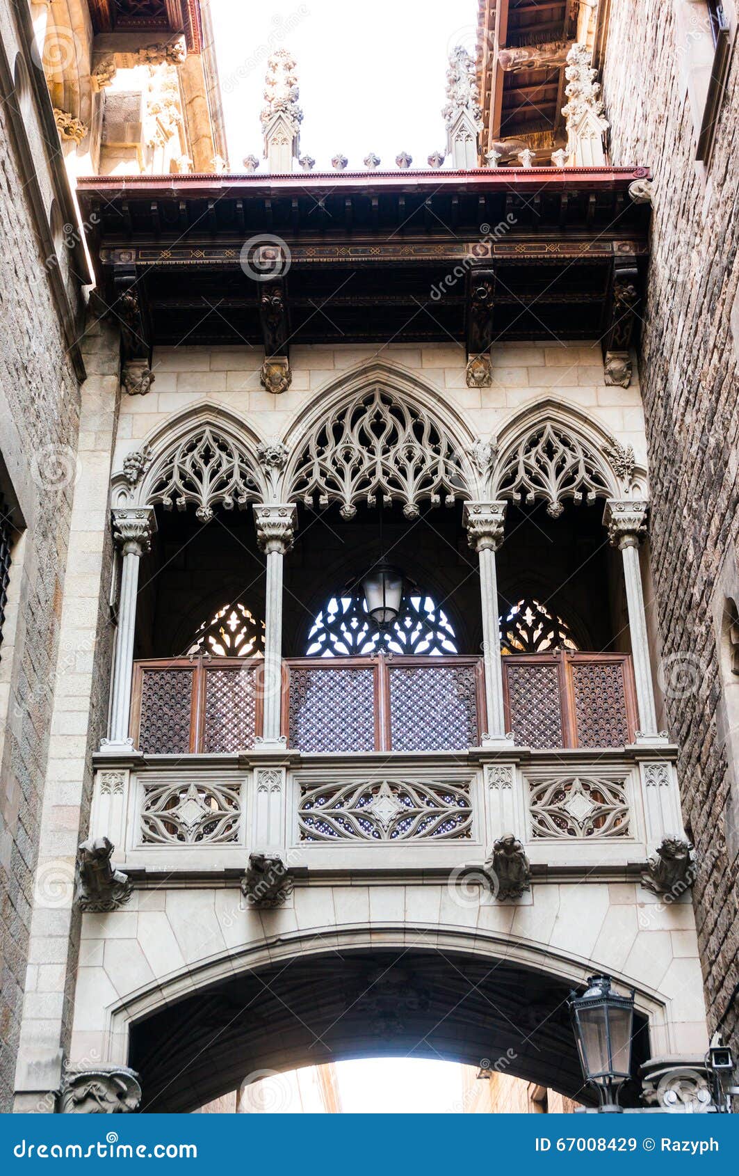 Balcony with Decorative Elements Stock Image - Image of tourism ...
