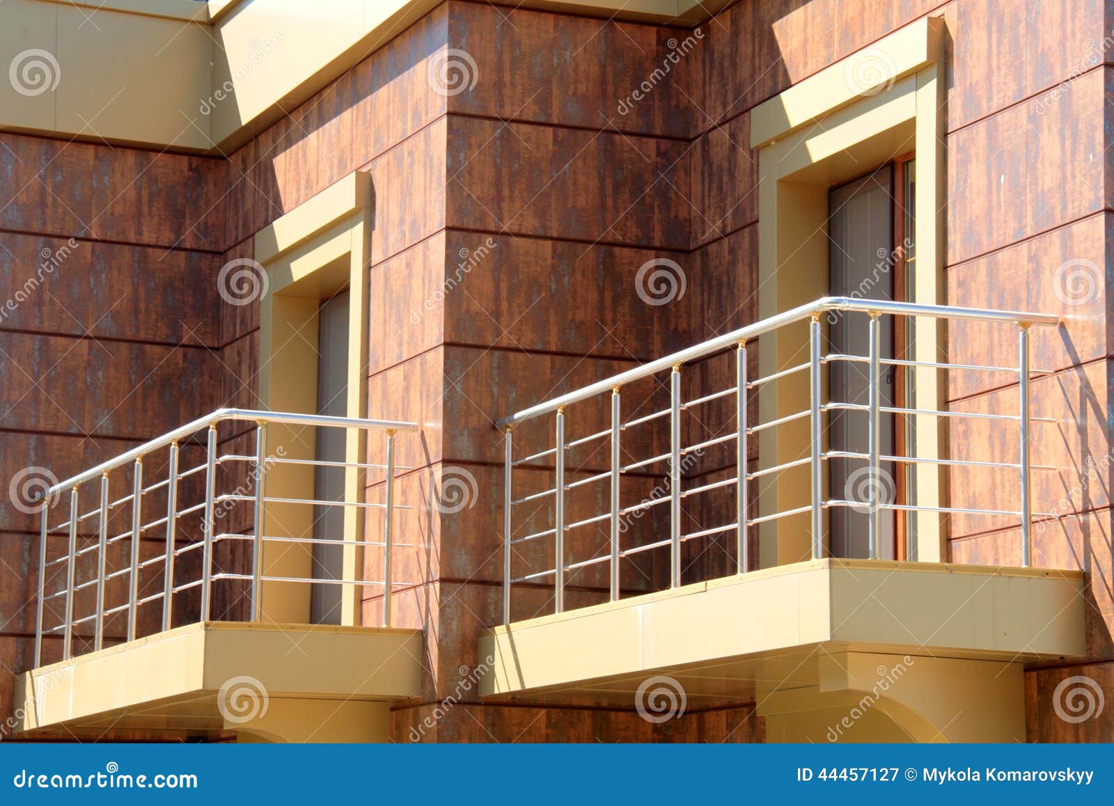 Balcony stock image. Image of estate, district, modern - 44457127
