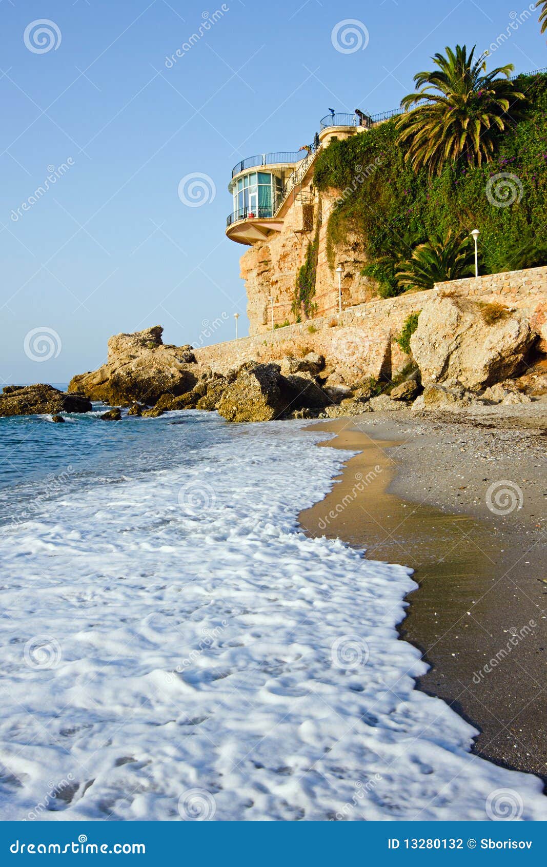 Balcony of Europe stock photo. Image of blue, shore, famous - 13280132 Balcony of Europe stock photo. Image of blue, shore, famous - 13280132