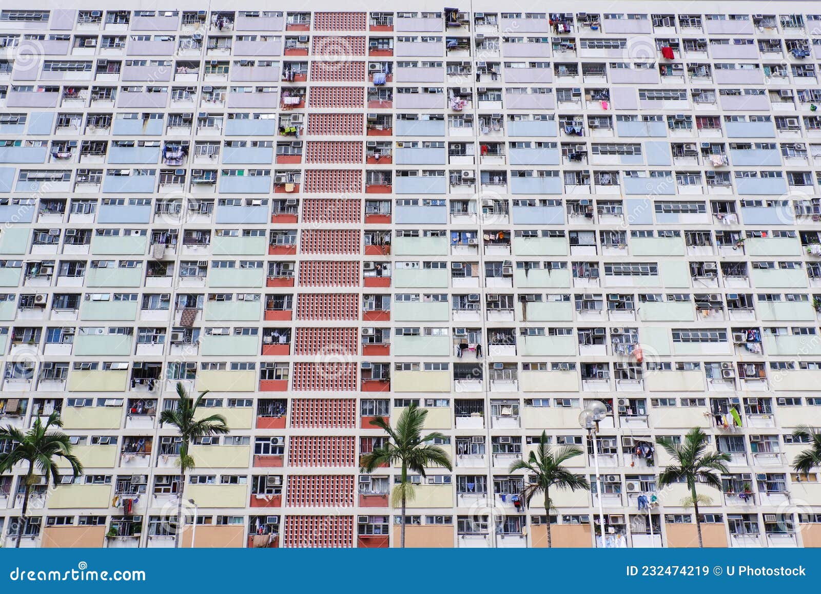 The Balcony of High Rise Building Stock Image - Image of front, balcony ...