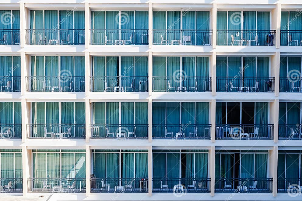 The Balcony of High-rise Building Stock Photo - Image of environment ...