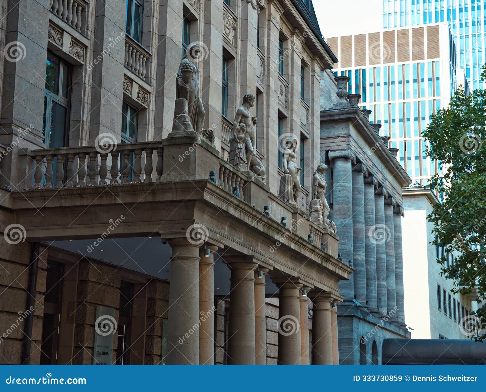 Balcony of a Historic Building with Several Statues on the Edge of the ...