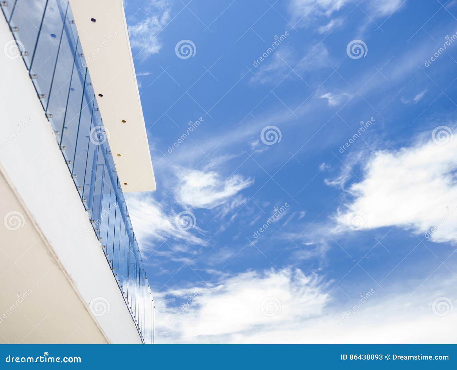 Balcony on the horizon stock image. Image of cornice - 86438093