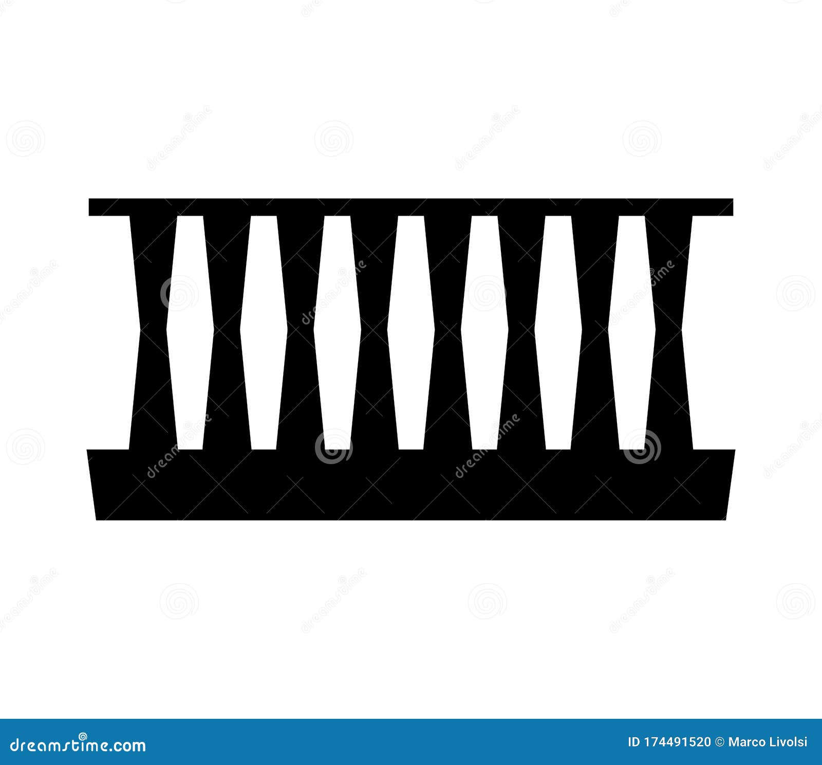 Balcony Icon Illustrated in Vector on White Background Stock ...