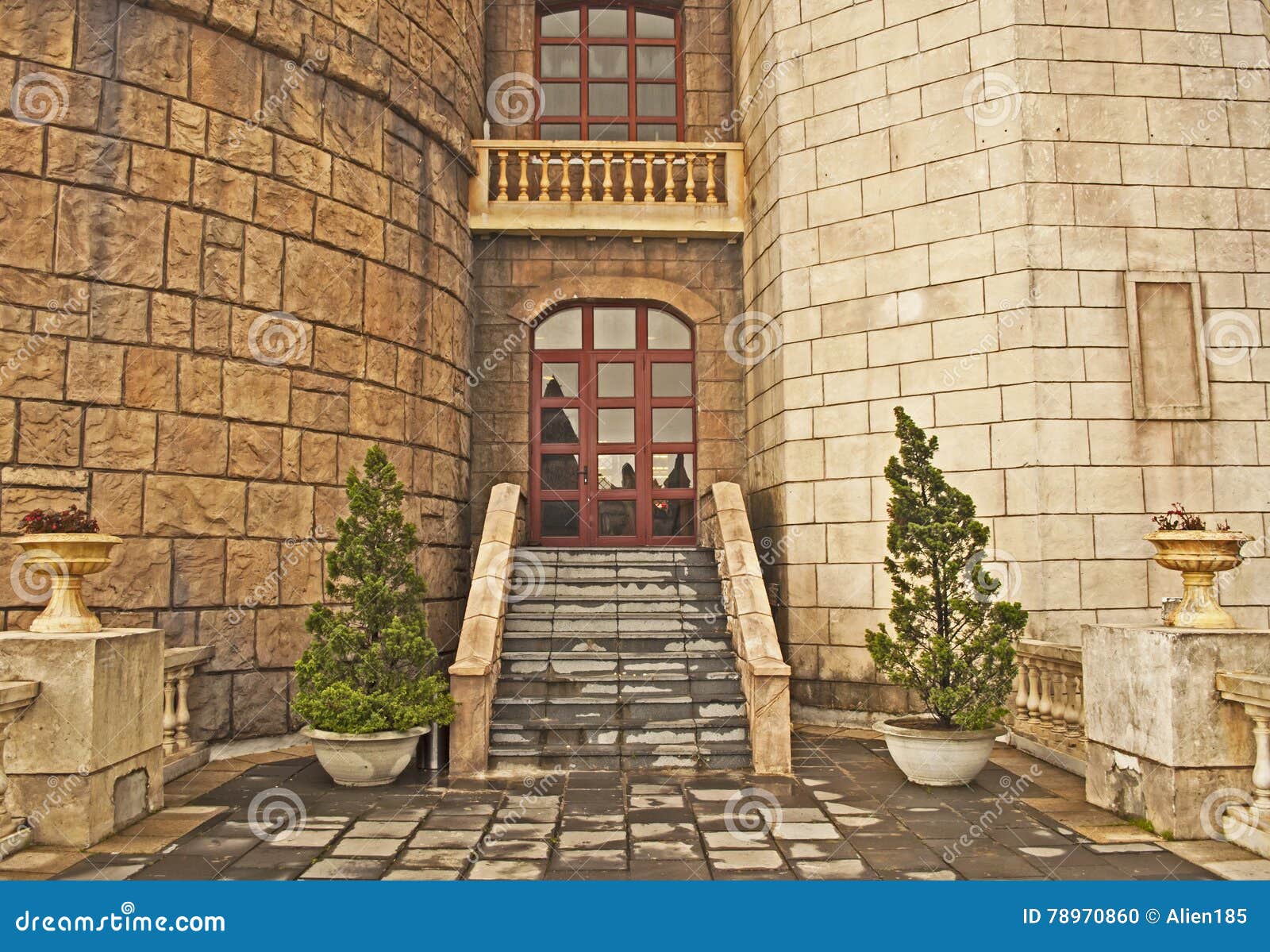 Balcony editorial image. Image of door, stairs, estate - 78970860