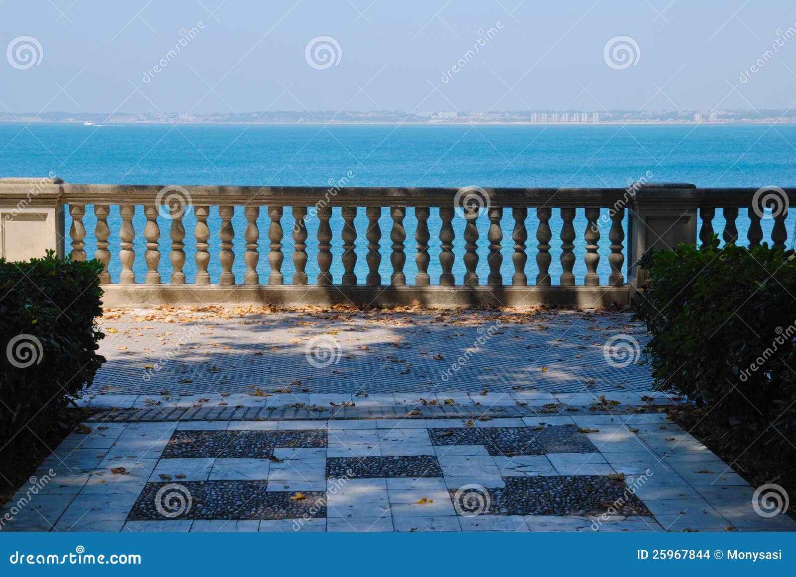 Balcony Overlooking the Bay of Cadiz Stock Photo - Image of andalusia ...