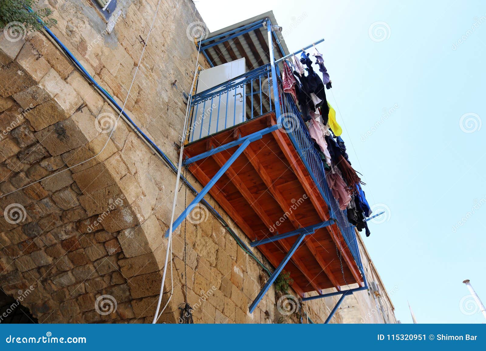 Balcony is Part of the Building Structure Stock Image - Image of roof ...