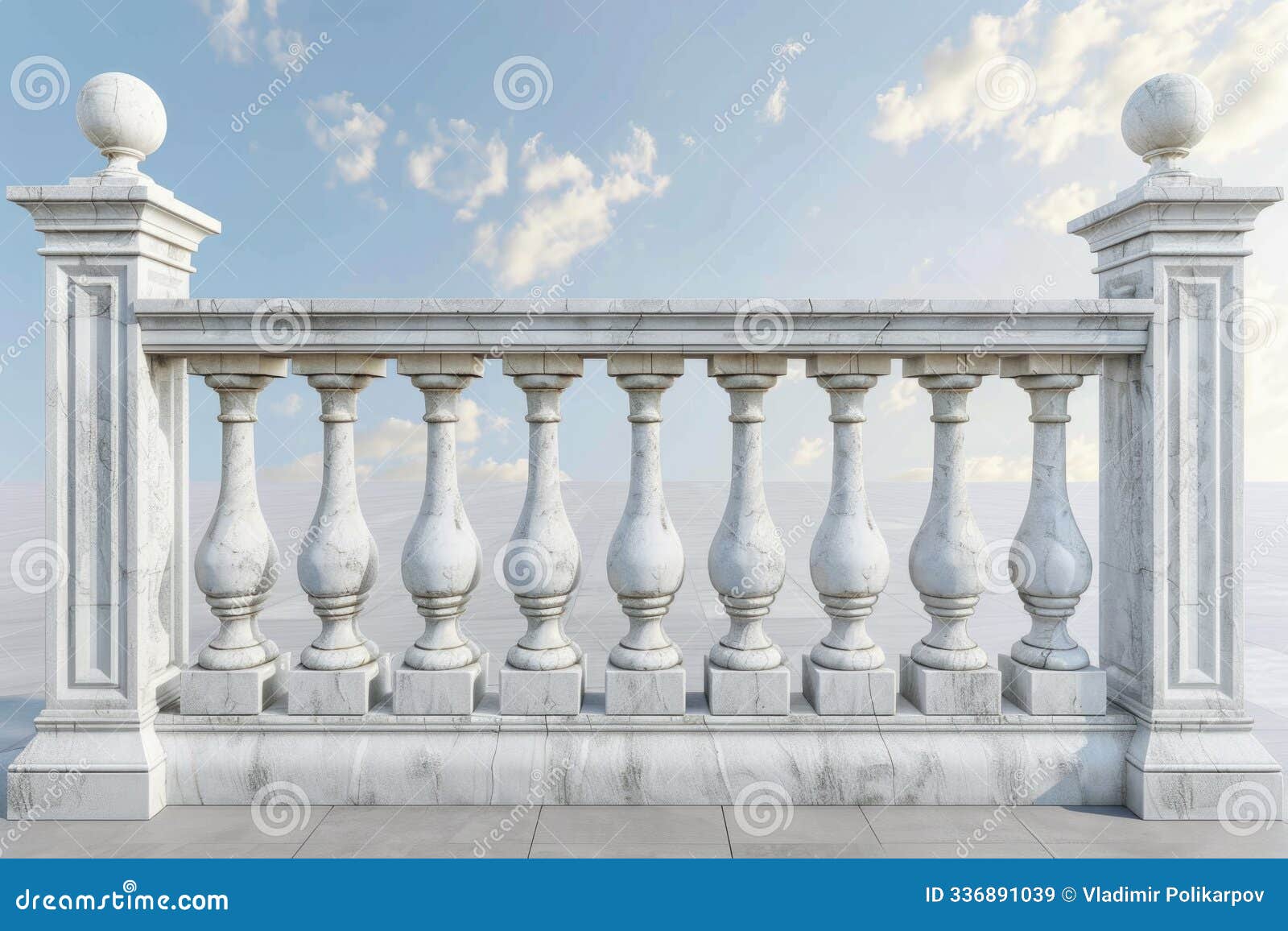 Balcony Railing Overlooking the Ocean with a Stunning View Stock Image ...