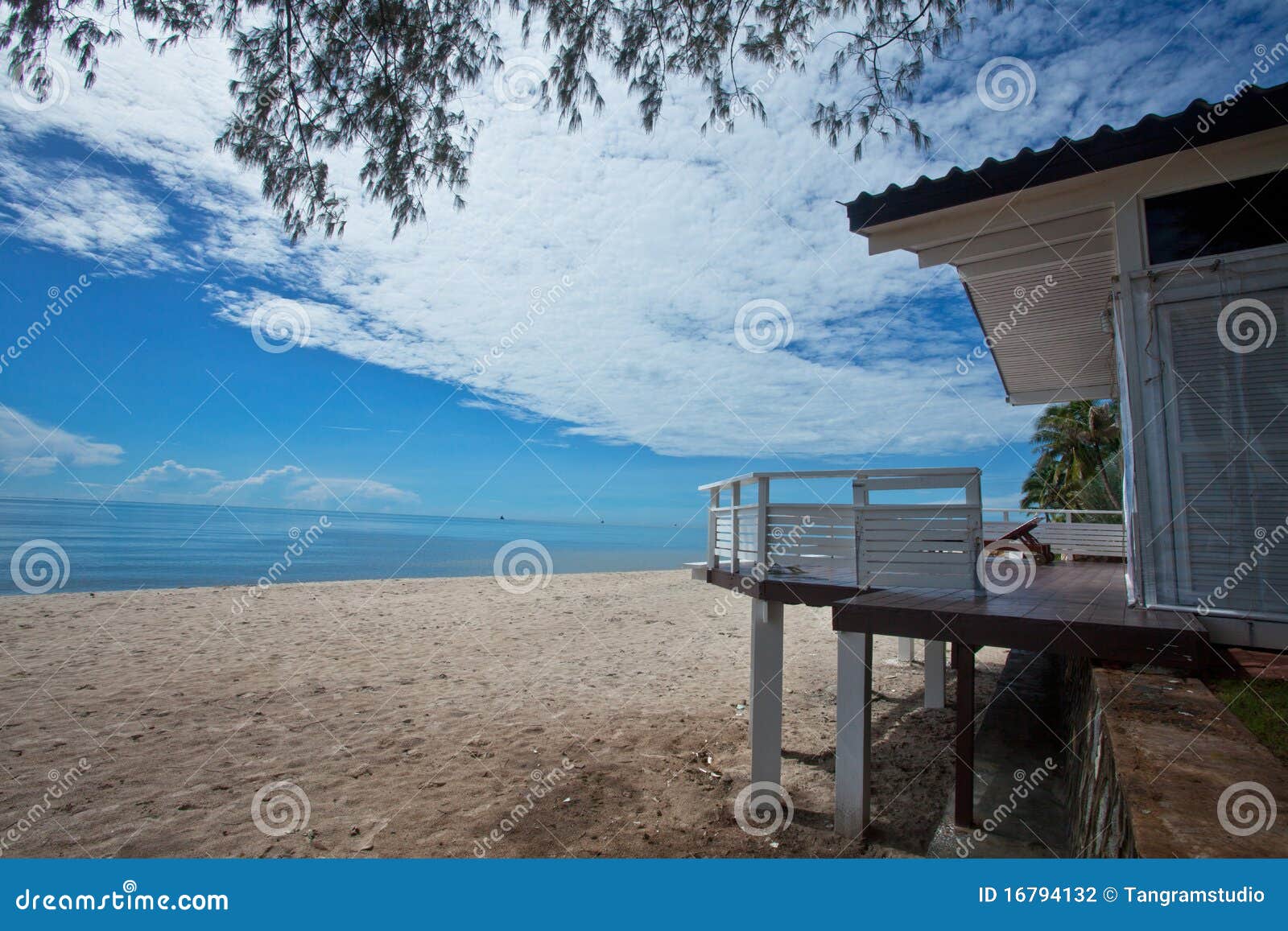 Balcony with sea view stock photo. Image of island, idyllic - 16794132