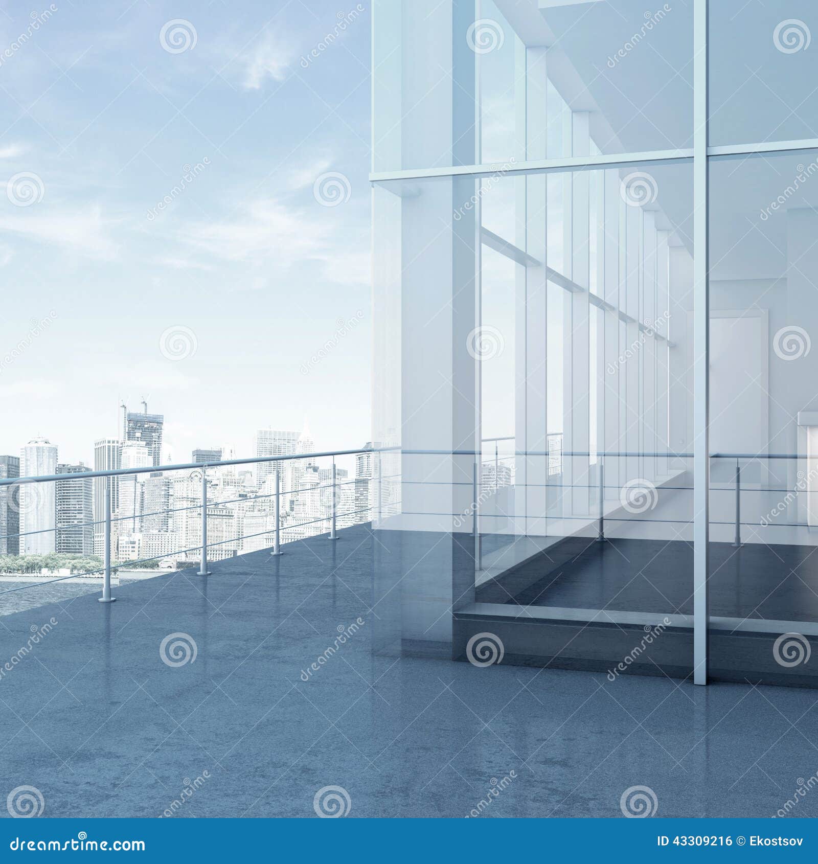 Balcony skyscraper stock photo. Image of contemporary - 43309216