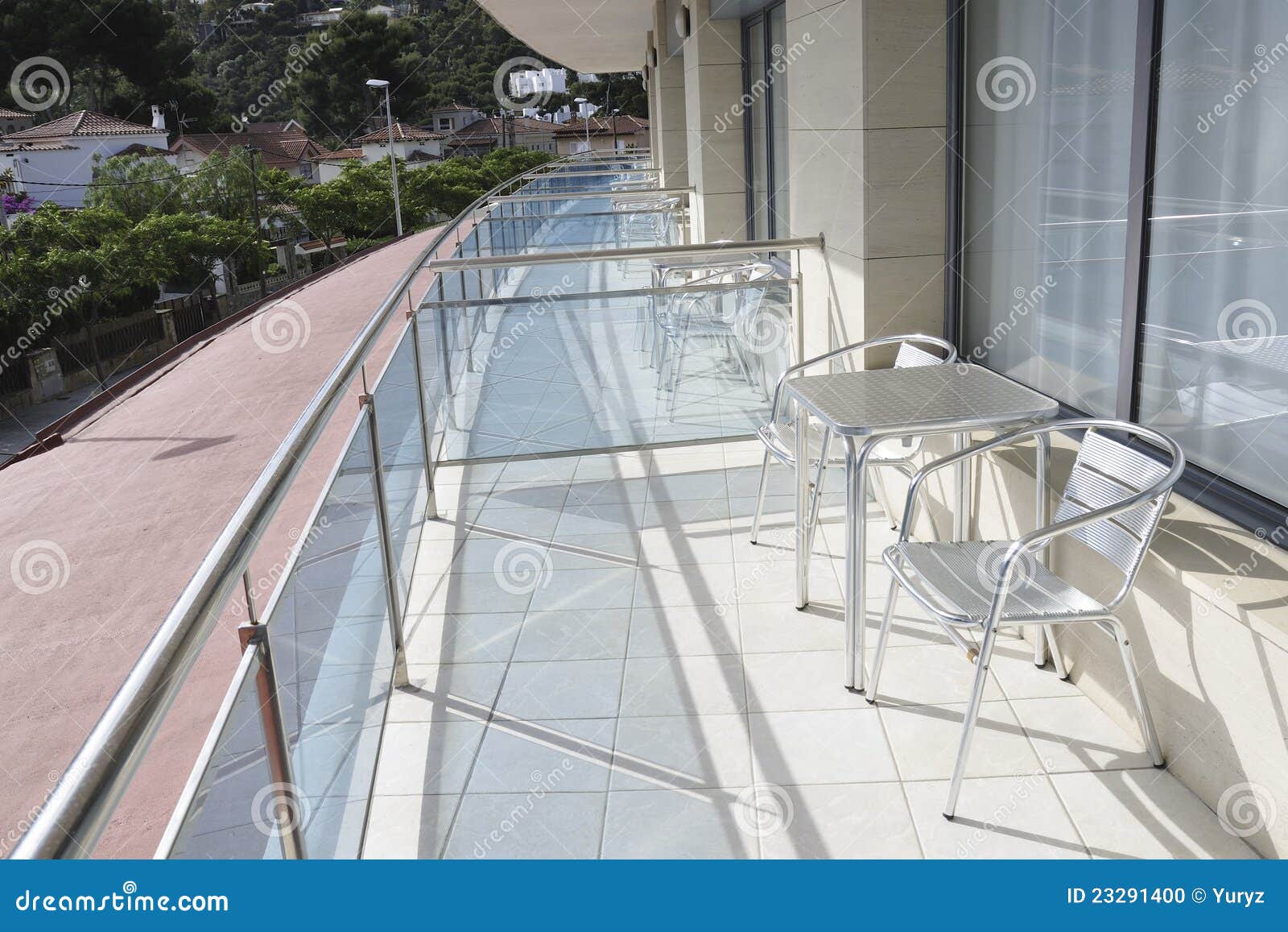 Balcony terrace stock photo. Image of summer, open, window - 23291400