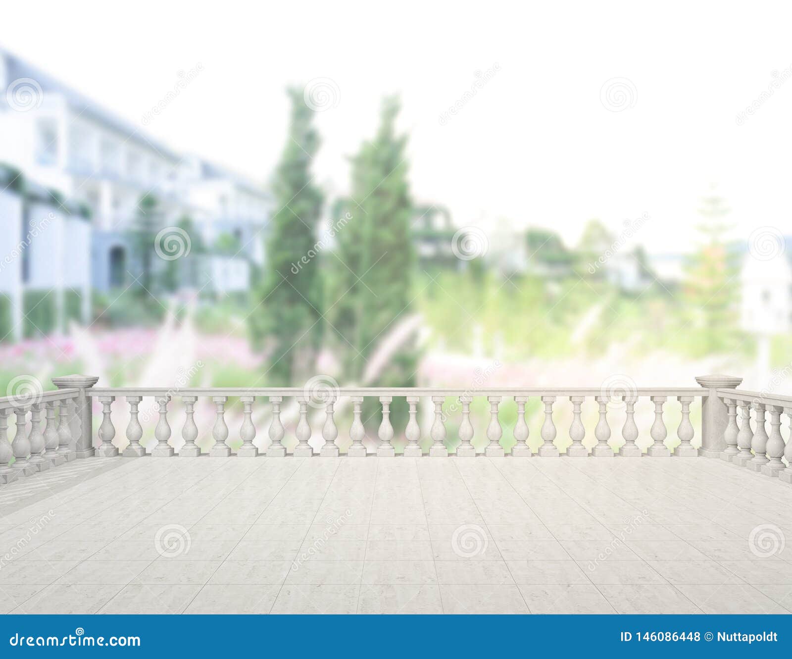 Balcony and Terrace of Blur Exterior Background Stock Photo - Image of ...