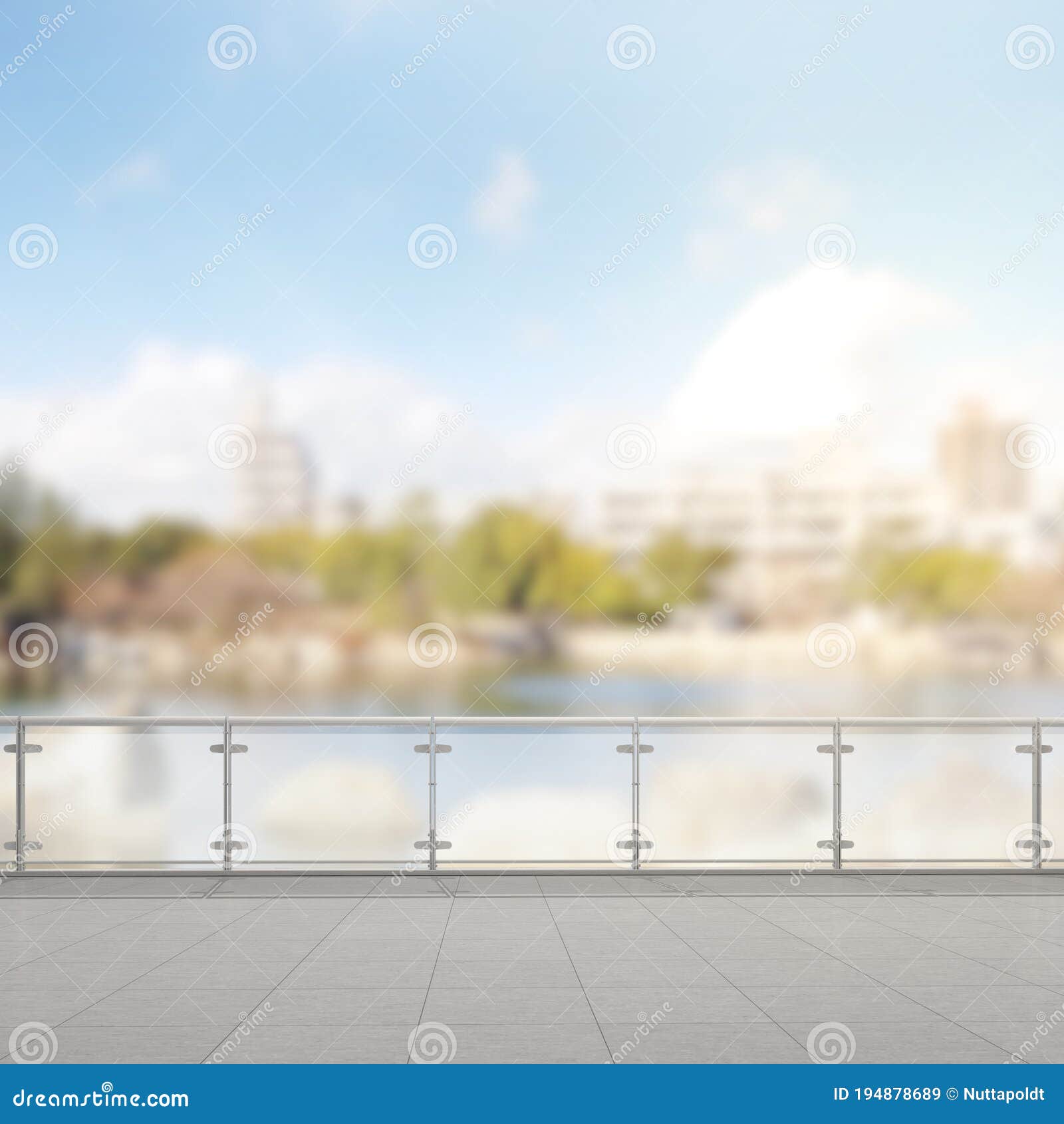 Balcony and Terrace of Blur Exterior Background Stock Image - Image of ...