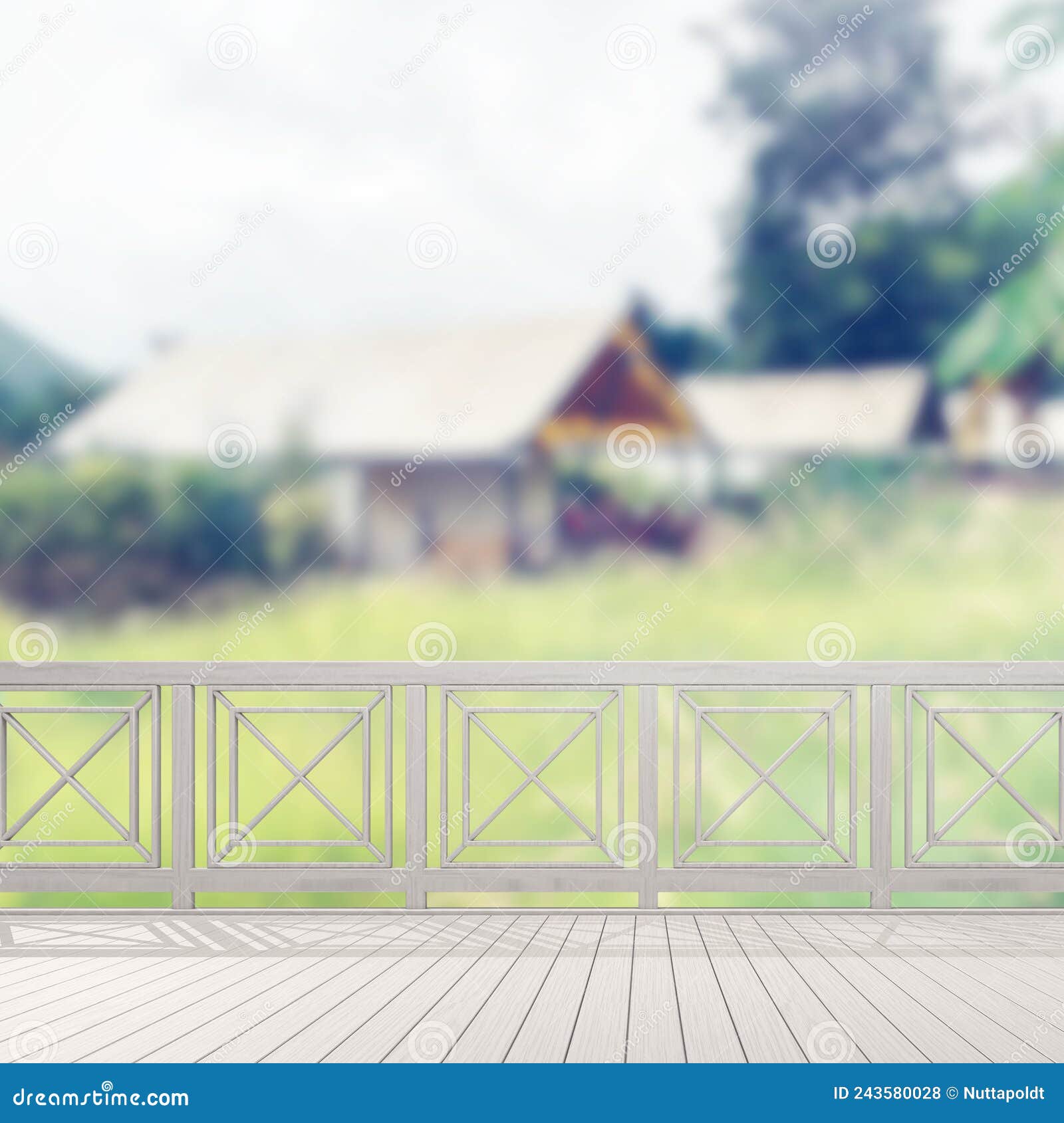 Balcony and Terrace of Blur Exterior Background Stock Photo - Image of ...