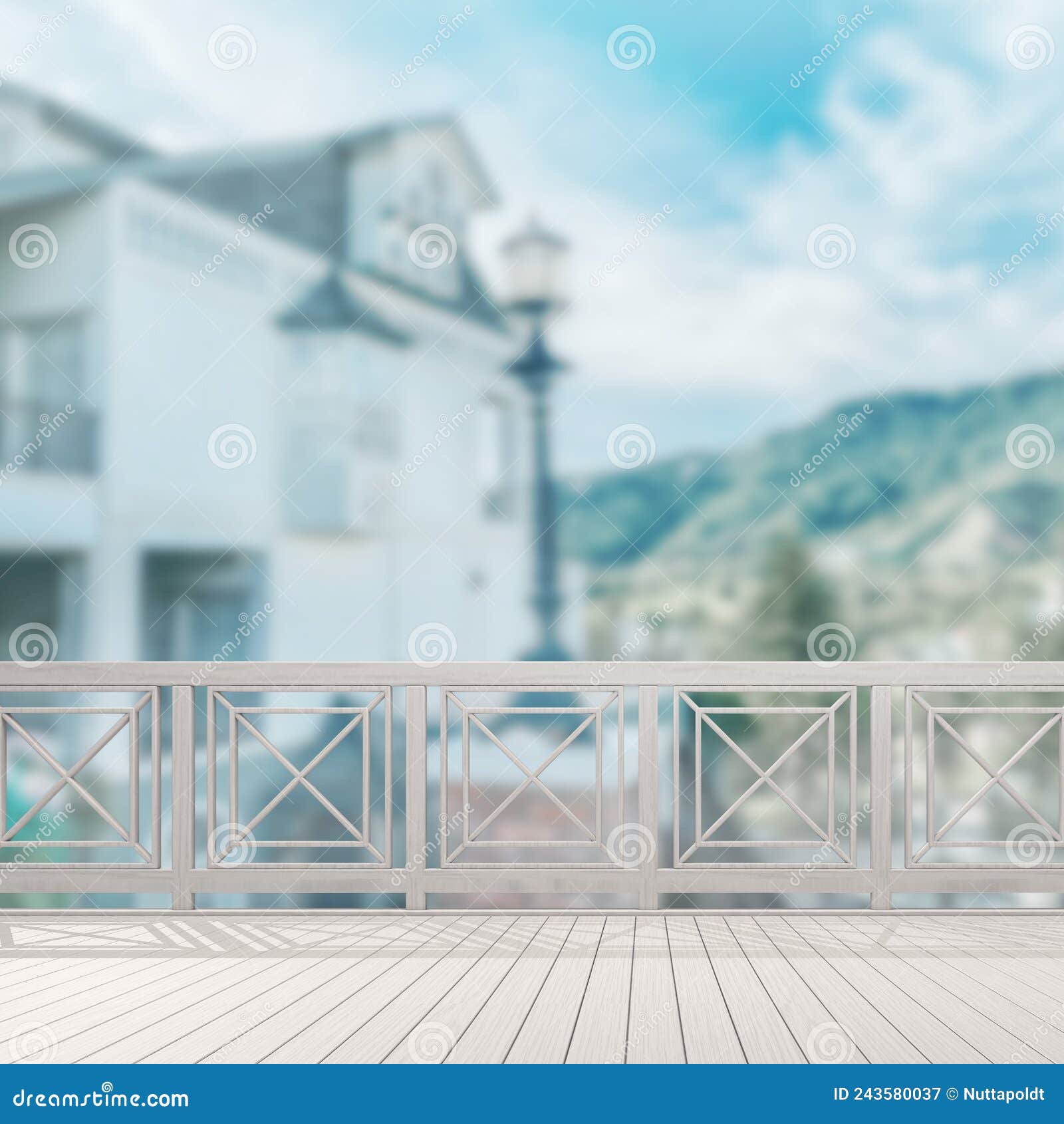 Balcony and Terrace of Blur Exterior Background Stock Image - Image of ...