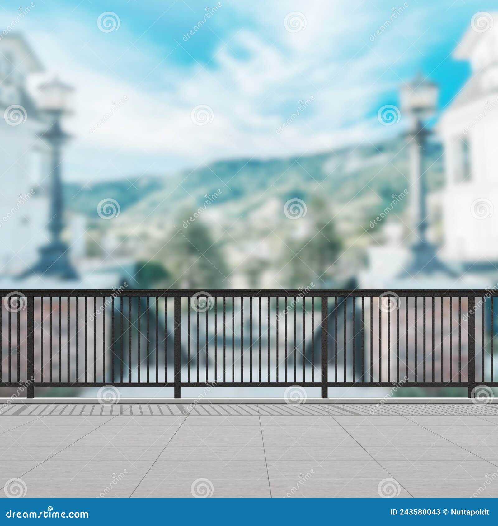 Balcony and Terrace of Blur Exterior Background Stock Image - Image of ...