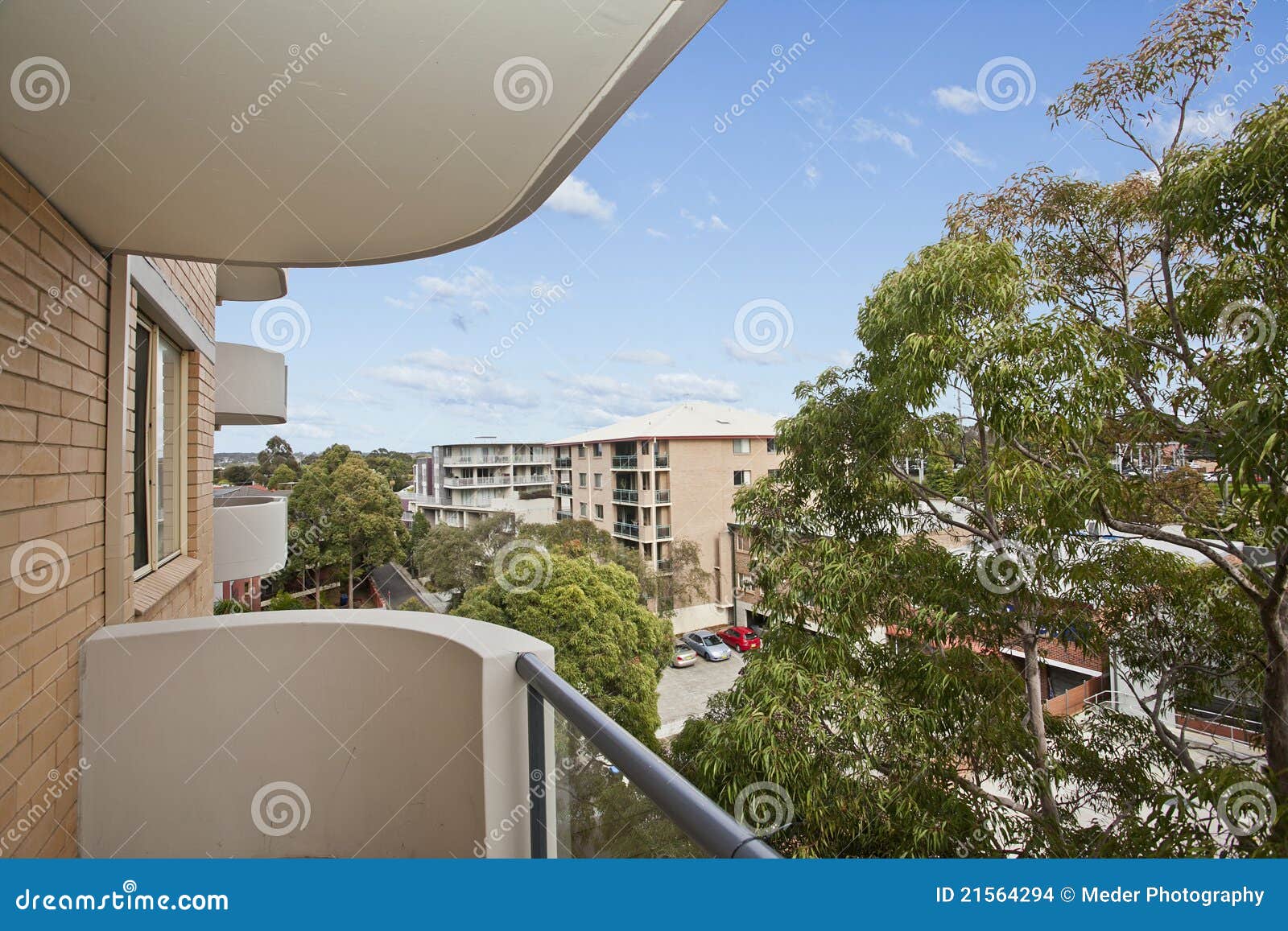 Balcony with a view stock photo. Image of modern, exterior - 21564294