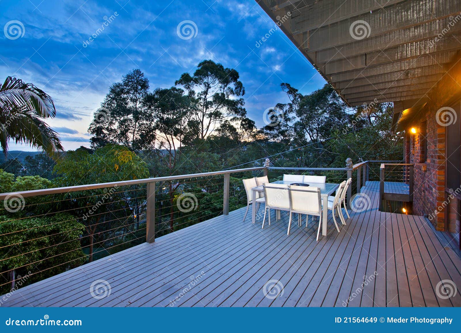 Balcony with a view stock image. Image of deck, railing - 21564649