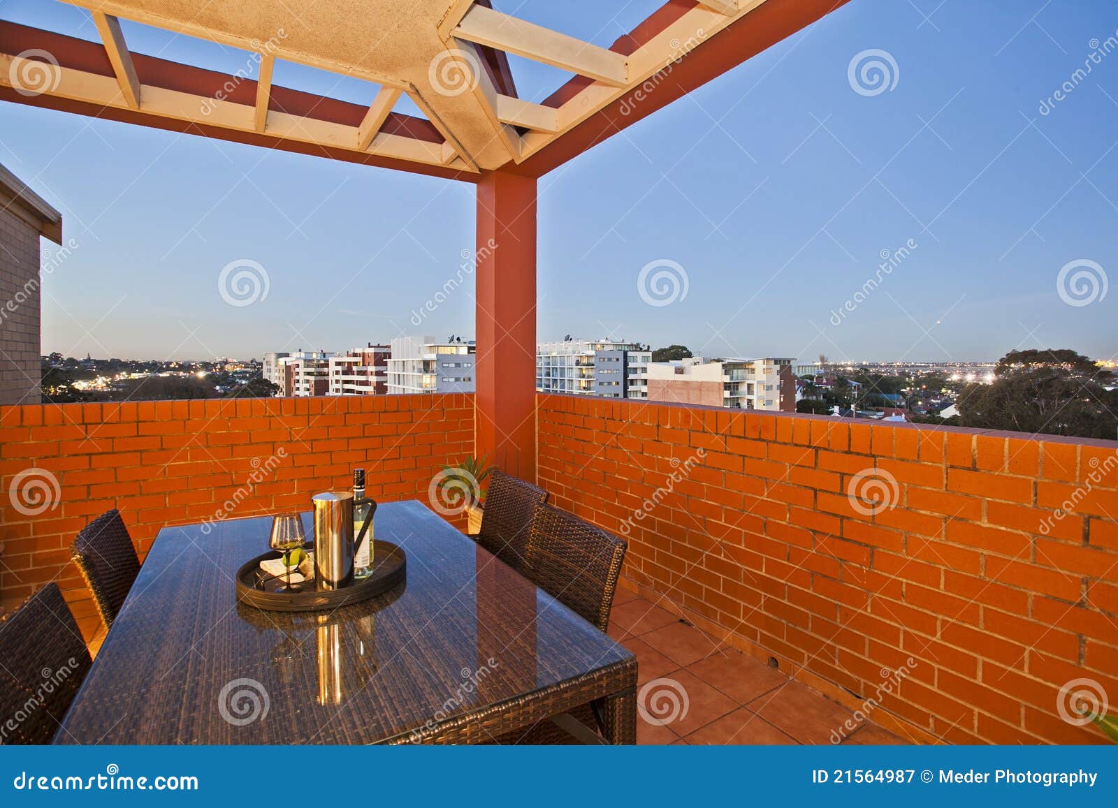 Balcony with a view stock image. Image of panorama, floor - 21564987