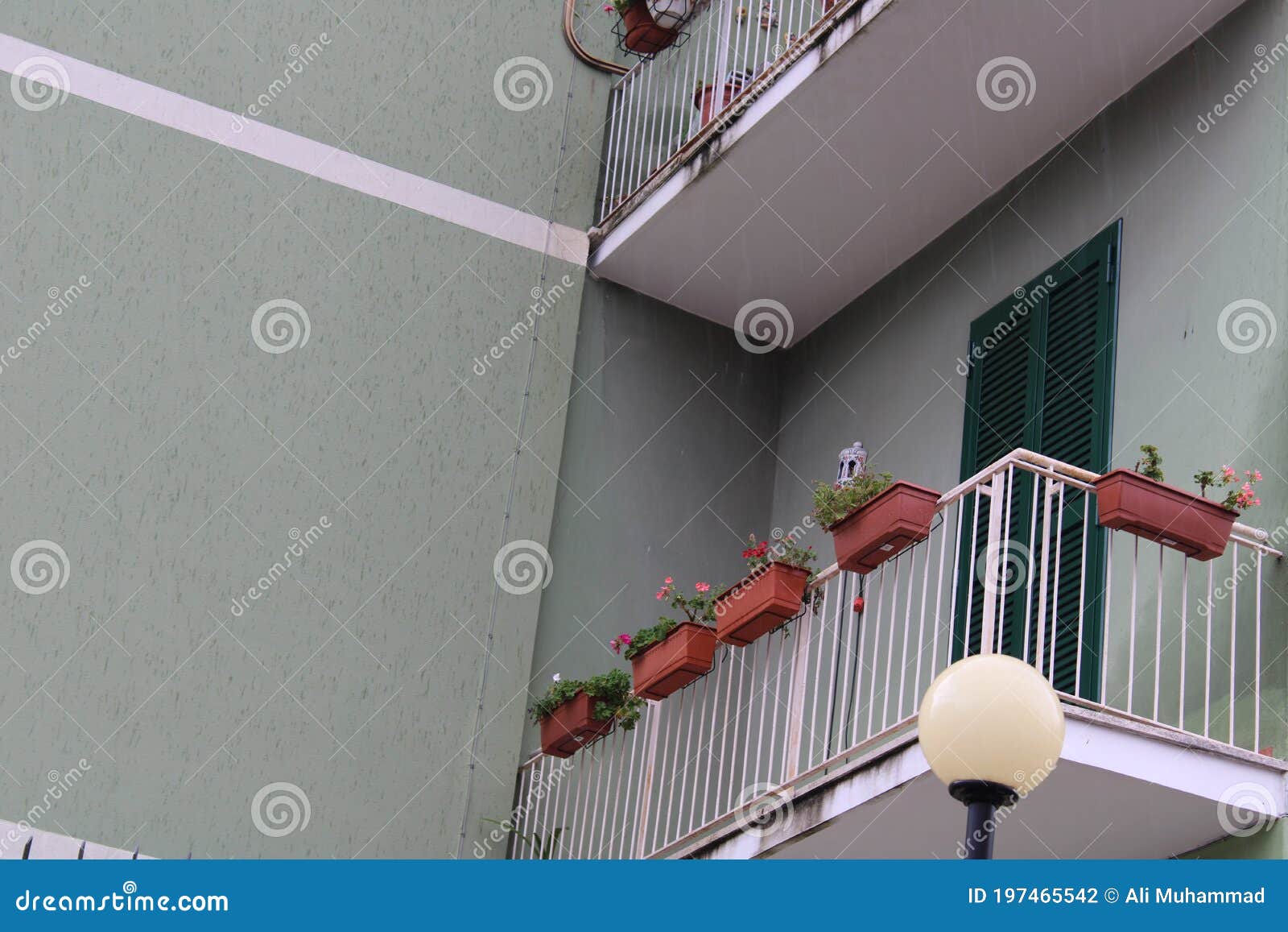 Balcony View of a House in Italy Stock Photo - Image of palace, design ...