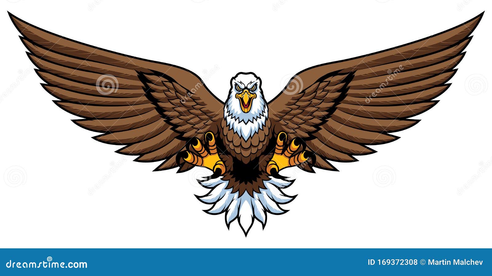 Bald Eagle Attacking Stock Illustrations – 89 Bald Eagle Attacking ...