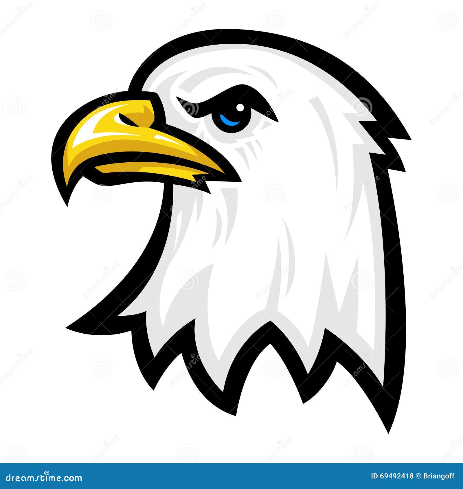 Bald Eagle Bird Head stock vector. Illustration of eagle - 69492418 Bald Eagle Bird Head stock vector. Illustration of eagle - 69492418