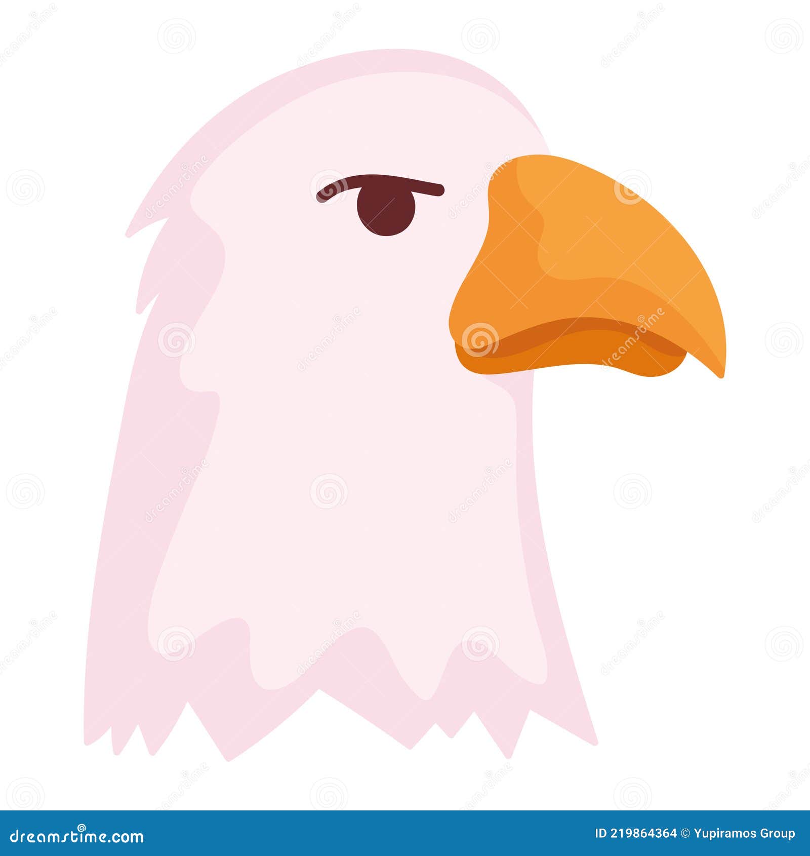 Bald eagle cartoon stock vector. Illustration of bird - 219864364
