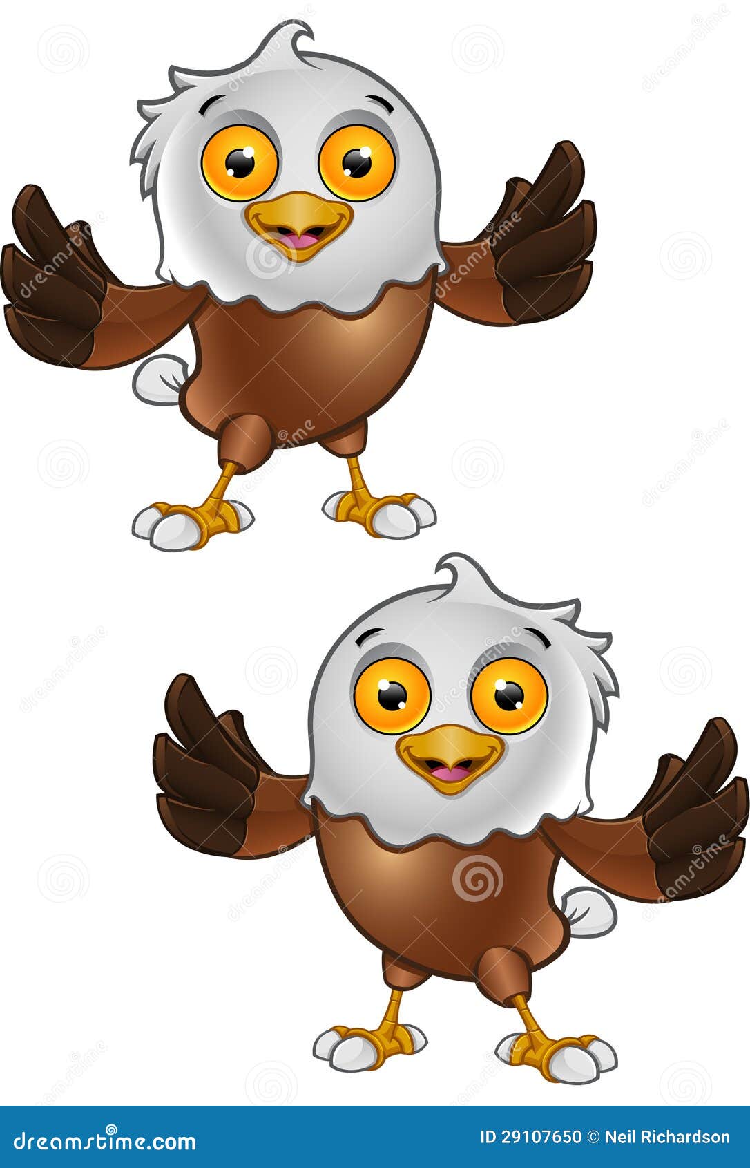 Bald Eagle Character stock vector. Illustration of bird - 29107650