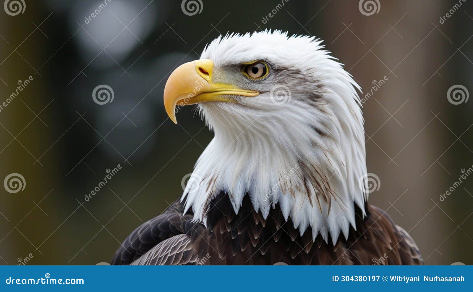 Bald Eagle, Closeup. a Closeup of a (bald ) Sea Eagle. AI Generative ...