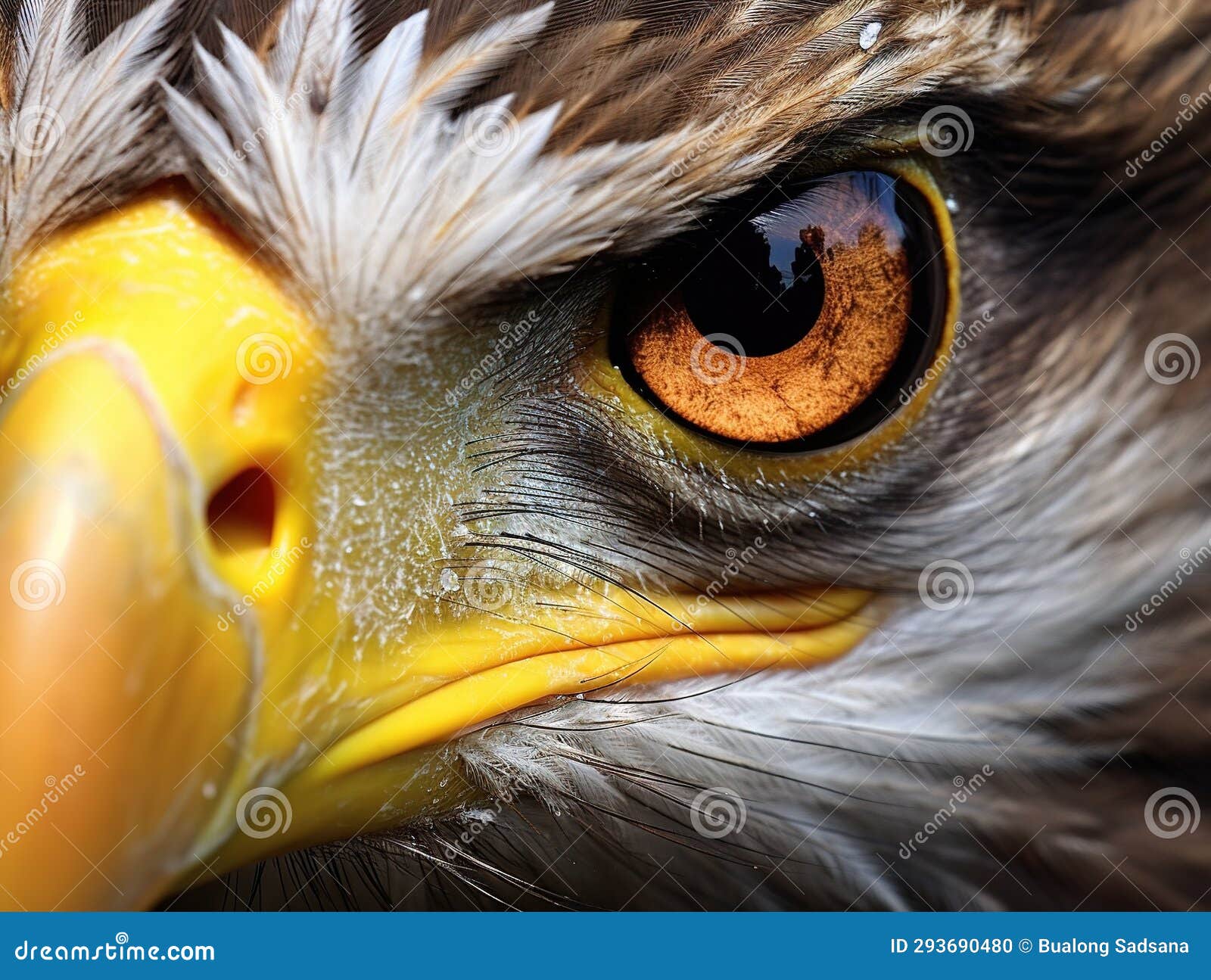 Bald eagle eye stock illustration. Illustration of raptor - 293690480