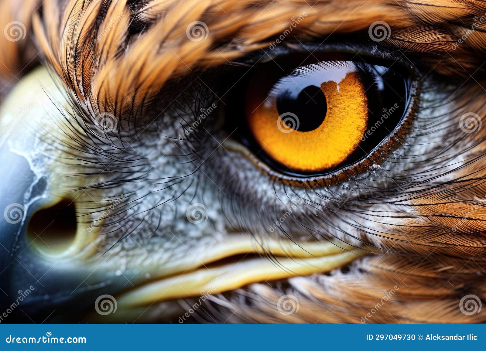 Bald Eagle Eye Closeup. Ai Generative Stock Photo - Image of flying ...