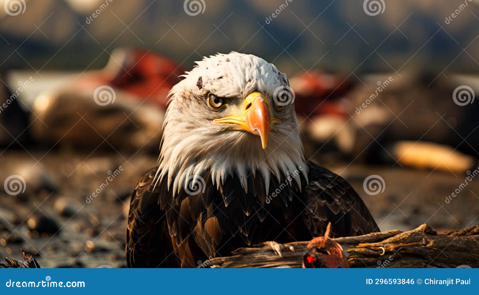 Bald Eagle, Front View Bald Eagle, American Independence Day Stock ...