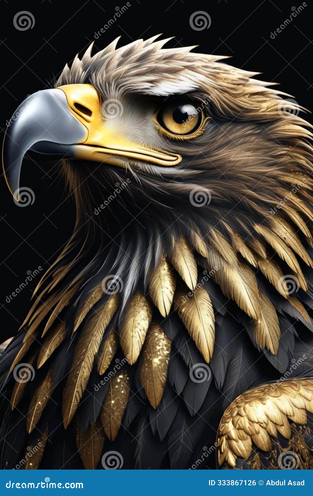Bald Eagle Head Shot. American Bald Eagle Front View and Head Shot ...