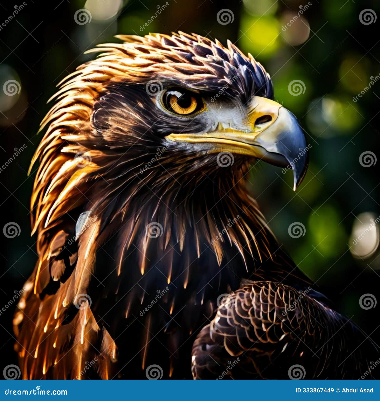 Bald Eagle Head Shot. American Bald Eagle Front View and Head Shot ...