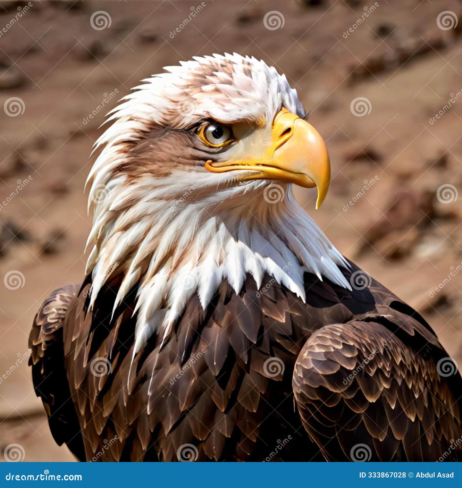 Bald Eagle Head Shot. American Bald Eagle Front View and Head Shot ...