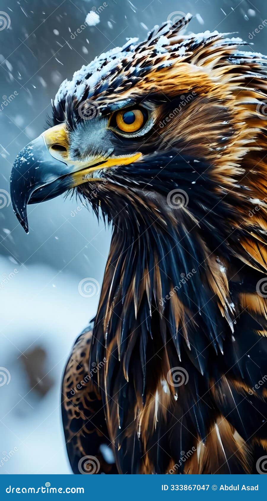 Bald Eagle Head Shot. American Bald Eagle Front View and Head Shot ...