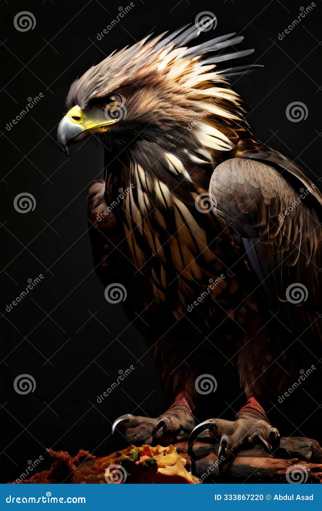 Bald Eagle Head Shot. American Bald Eagle Front View and Head Shot ...
