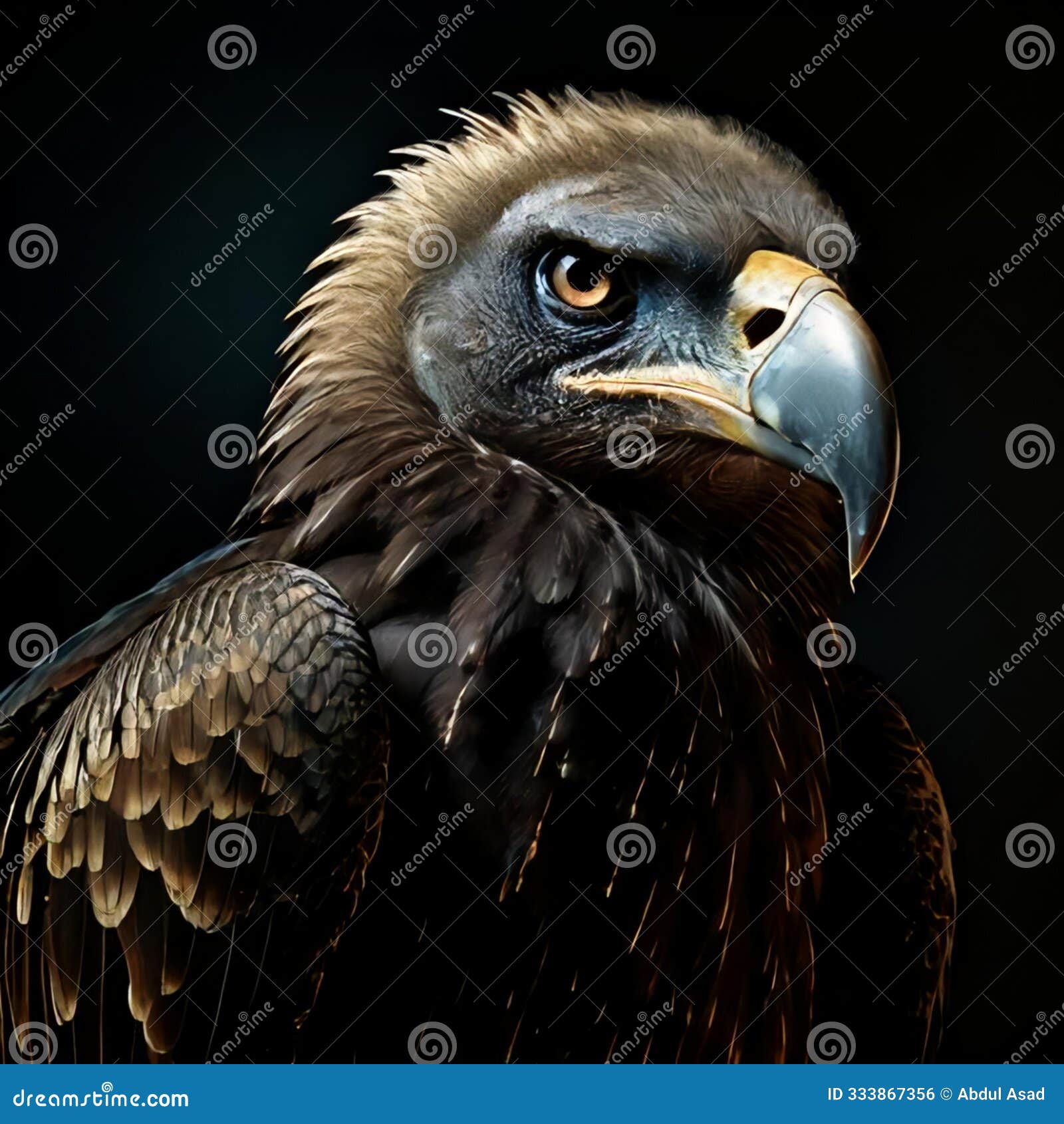 Bald Eagle Head Shot. American Bald Eagle Front View and Head Shot ...