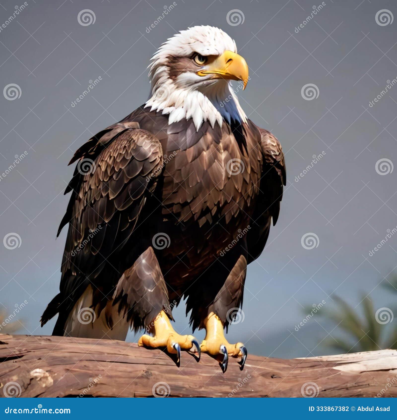 Bald Eagle Head Shot. American Bald Eagle Front View and Head Shot ...
