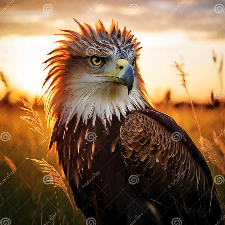 Bald Eagle Head Shot. American Bald Eagle Front View and Head Shot ...