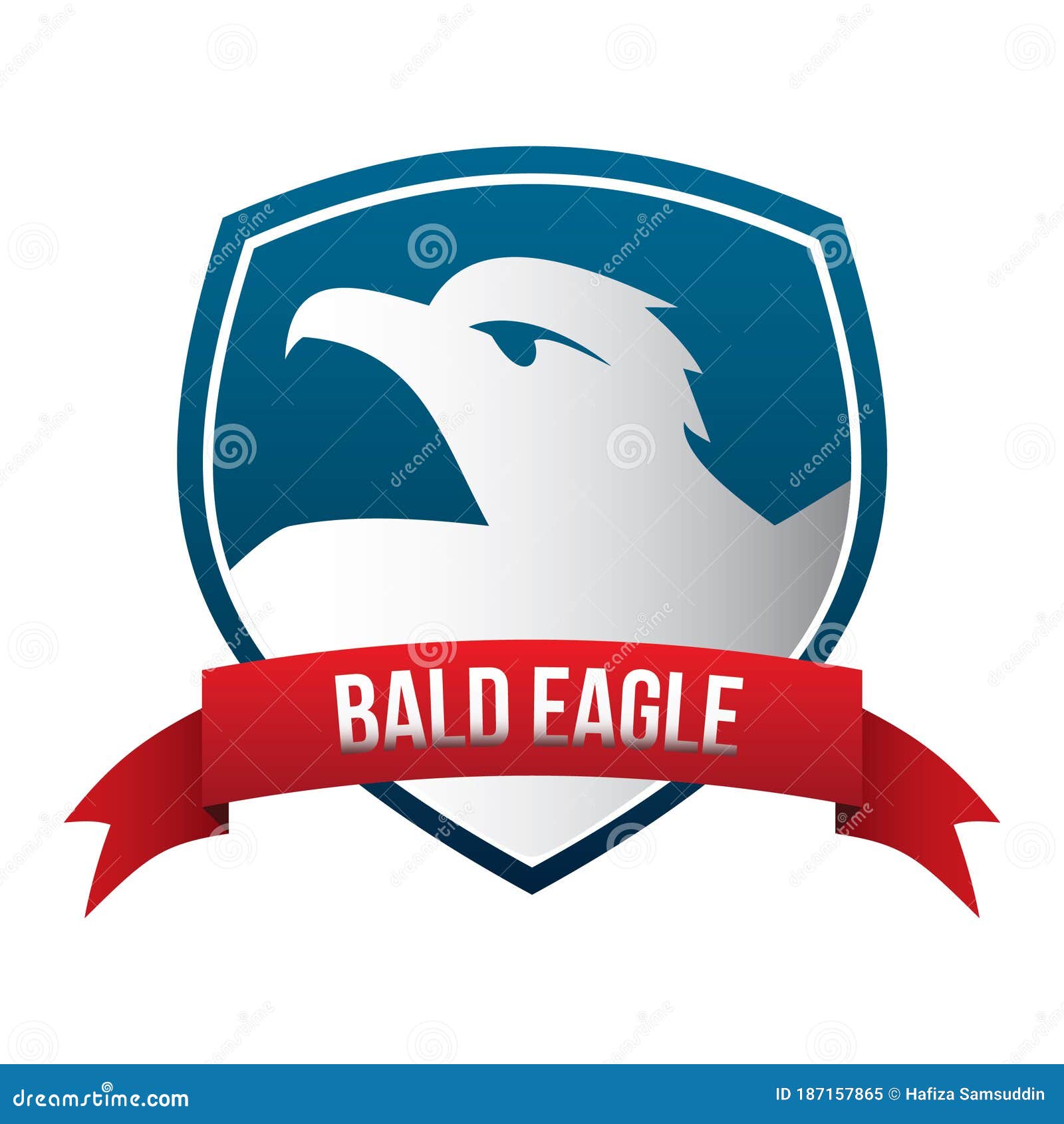 Bald Eagle Label. Vector Illustration Decorative Design Stock Vector ...