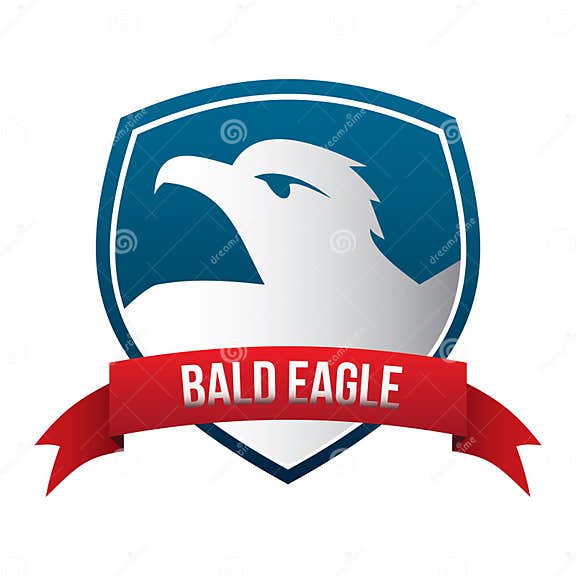Bald Eagle Label. Vector Illustration Decorative Design Stock Vector ...