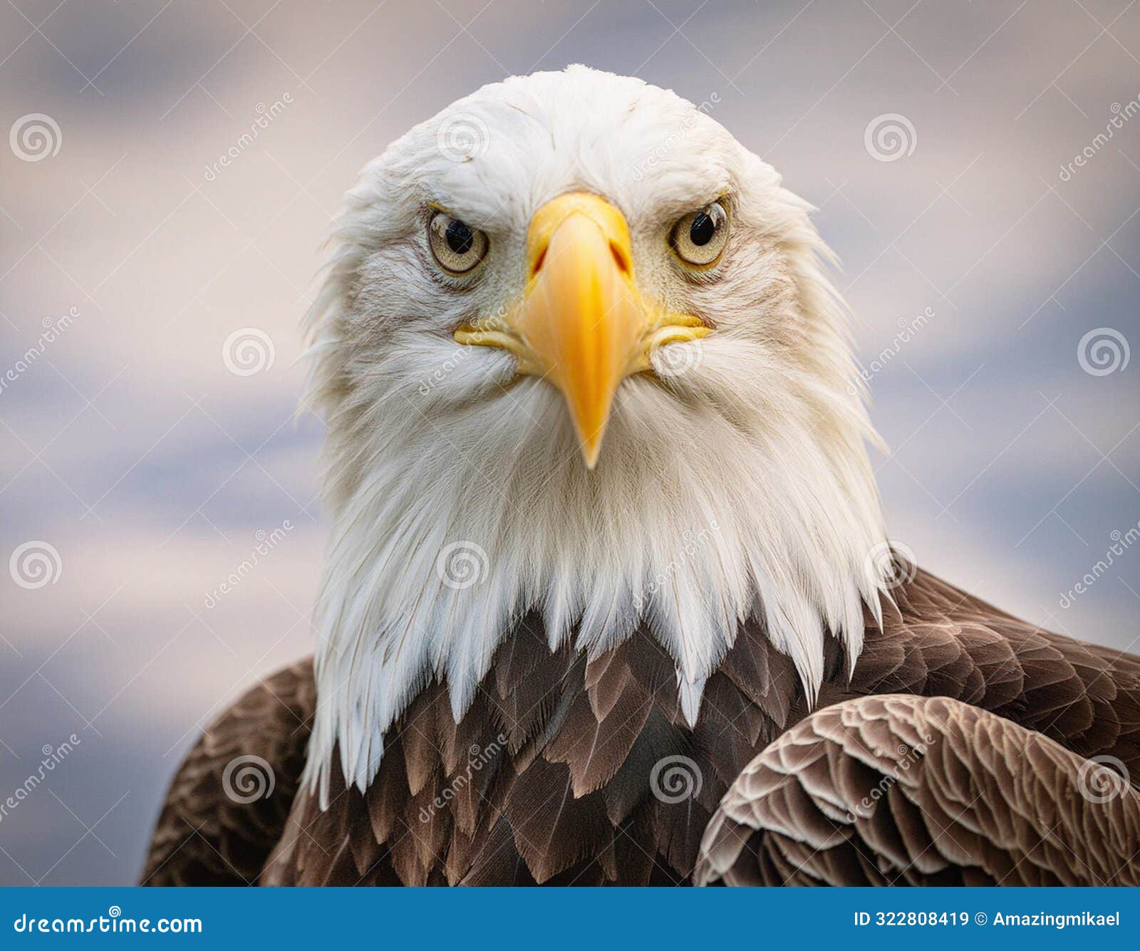 Bald Eagle Looking at Camera Stock Image - Image of hunter, generated: 322808419