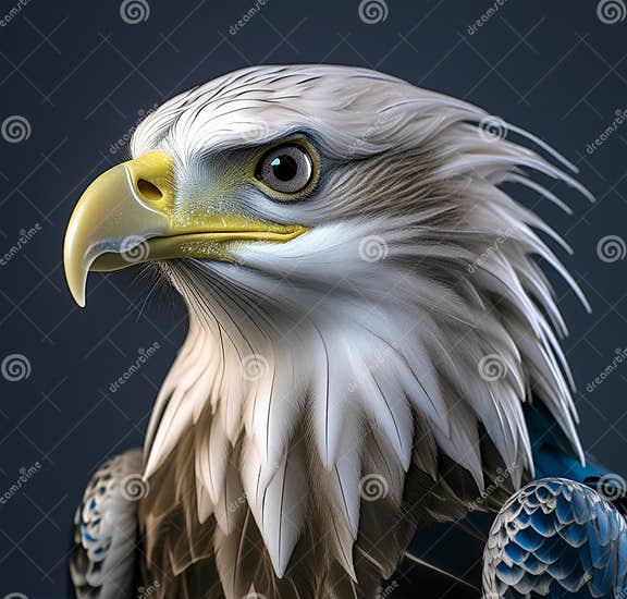 Bald eagle. Strong bird stock illustration. Illustration of strong ...