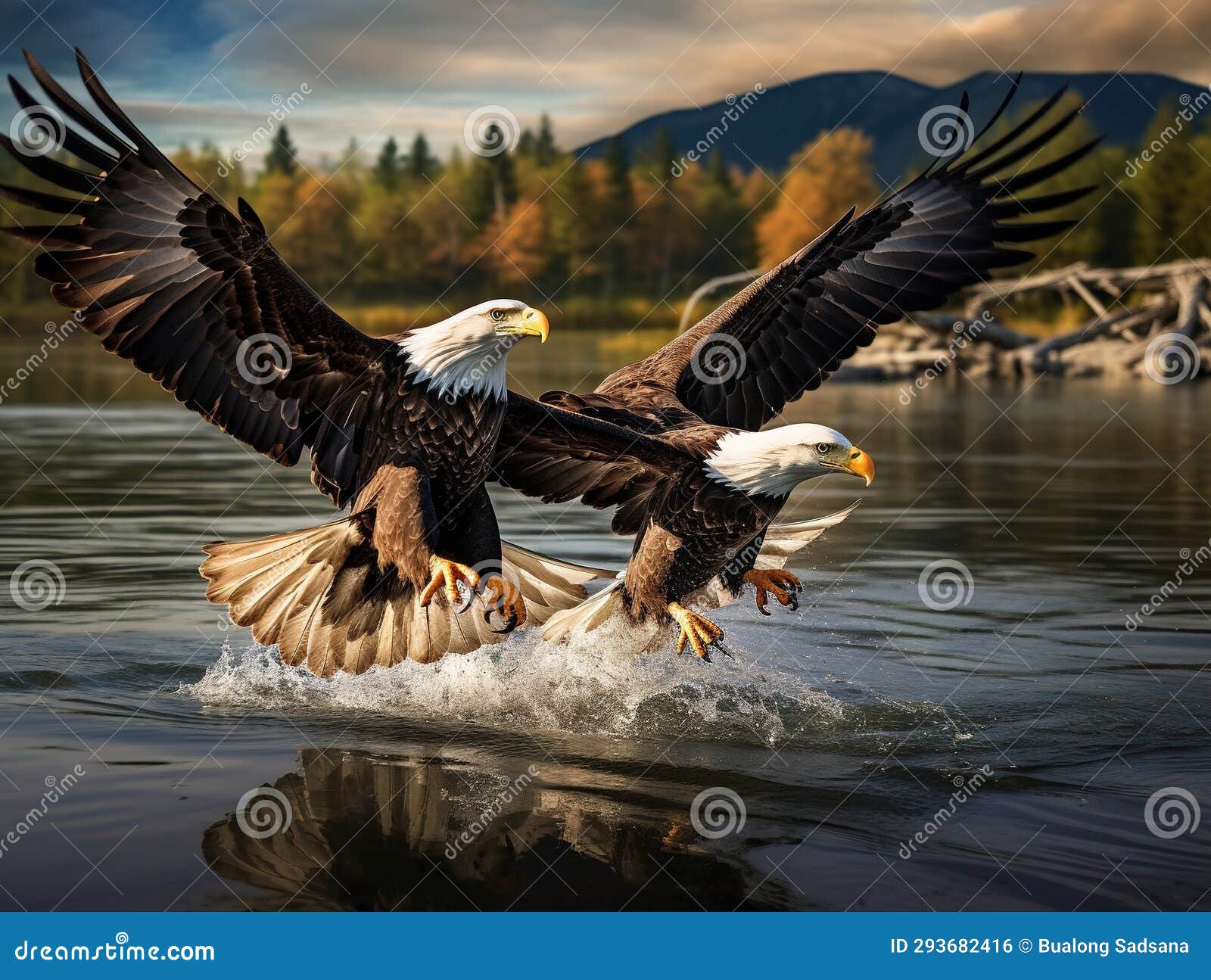 Bald Eagles stock illustration. Illustration of beautiful - 293682416