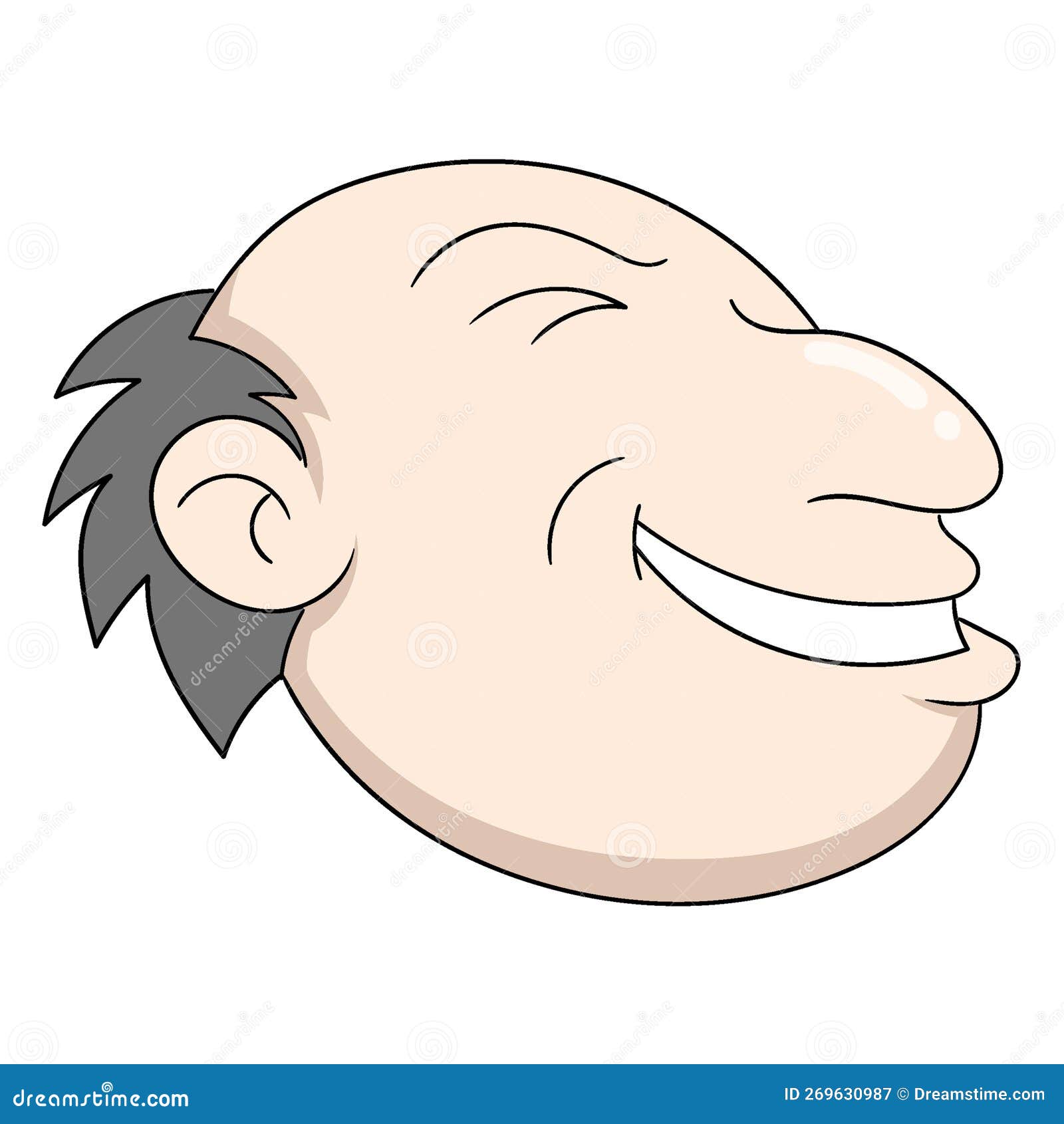 Boy Head Emoticon Wearing Geeky Nerd Glasses Cartoon Vector ...