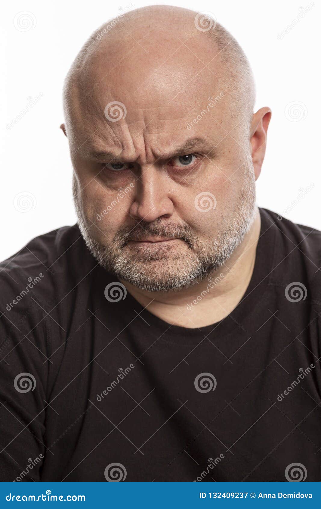 Bald Man with Angry Facial Expression, Close-up Stock Image - Image of ... Bald Man with Angry Facial Expression, Close-up Stock Image - Image of ...