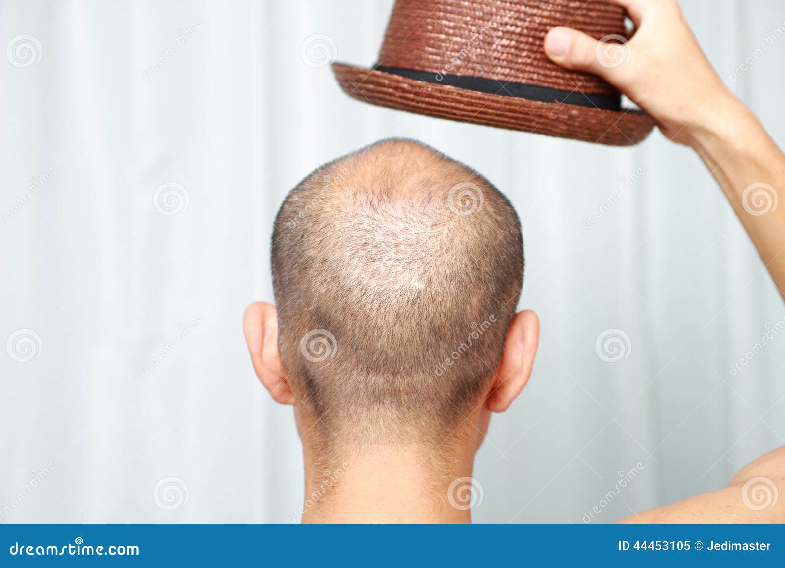 Bald Guy Selfies Average Hat