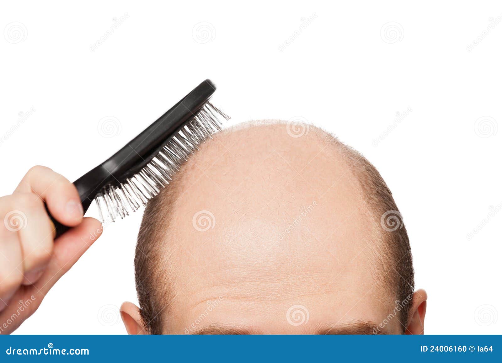 Bald man head stock photo. Image of head, hand, hairstyle - 24006160